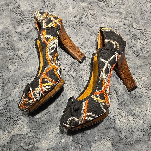 Isabel Toledo | Shoes | Isabel Toledo Ny Sz 65 Pumps Yarn Embroidered ...